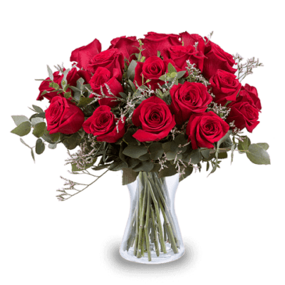 Bouquet de fleur rouge | Amour infini : 12 fleurs rouges
